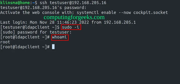 Configure OpenLDAP Client on Rocky Linux 8 / AlmaLinux 8 ...
