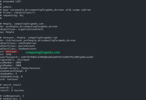 Configure OpenLDAP Client on Rocky Linux 8 / AlmaLinux 8 | ComputingForGeeks