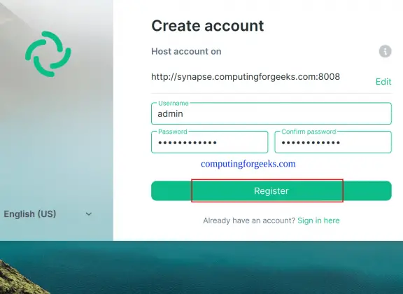 Run Synapse Matrix Homeserver In Docker Containers Computingforgeeks