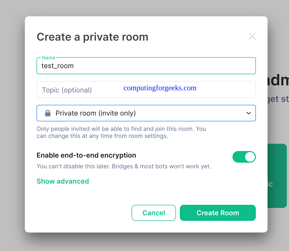 Run Synapse Matrix Homeserver In Docker Containers Computingforgeeks
