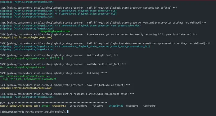 How To Deploy Matrix Server using Ansible and Docker | ComputingForGeeks