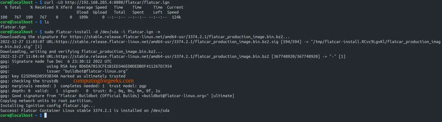 How To Install Flatcar Container Linux In Proxmox Ve Computingforgeeks