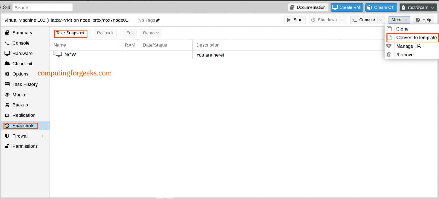 How To Install Flatcar Container Linux in Proxmox VE | ComputingForGeeks