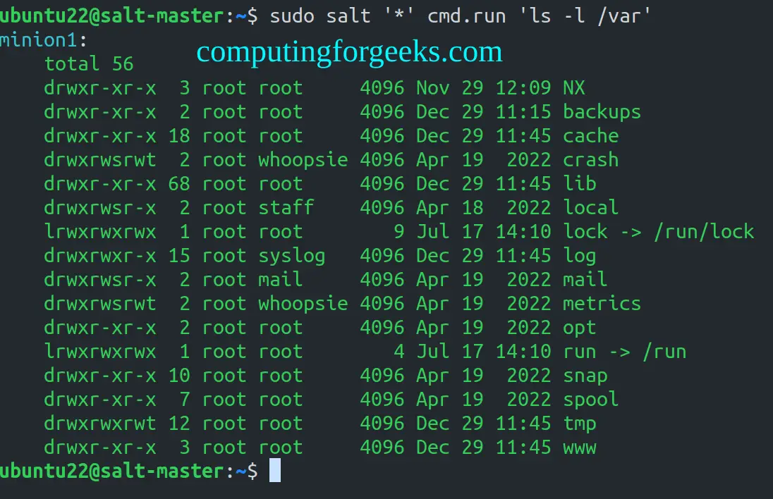 How To Install Salt master and minion on Ubuntu 22.04 | ComputingForGeeks