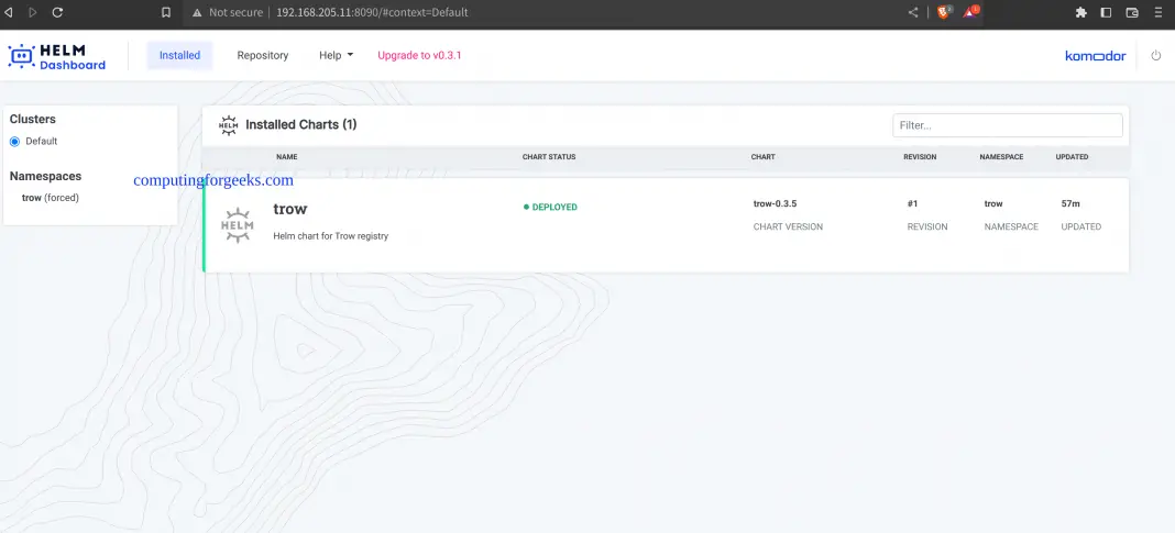How To Manage your Helm Charts using Helm Dashboard | ComputingForGeeks