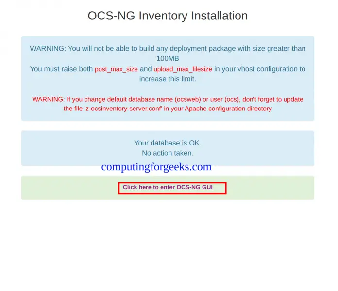 Install OCS Inventory Server on Rocky Linux 8 / AlmaLinux 8 | ComputingForGeeks