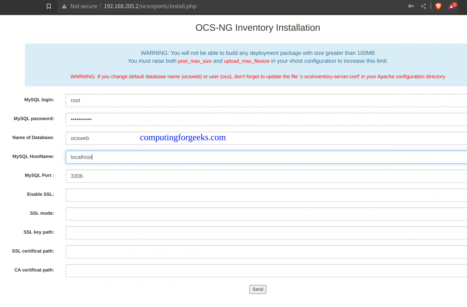 Install OCS Inventory Server on Rocky Linux 8 / AlmaLinux 8 ...