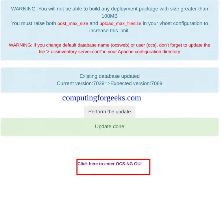 Install OCS Inventory Server on Rocky Linux 8 / AlmaLinux 8 | ComputingForGeeks