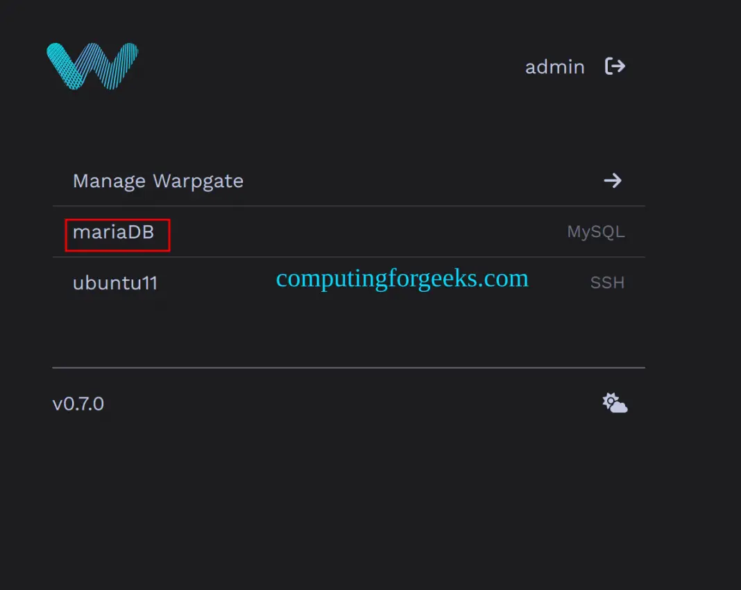 How To Setup SSH and MySQL Bastion Server using Warpgate | ComputingForGeeks