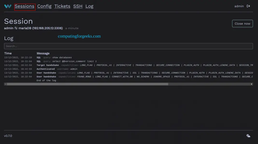 How To Setup SSH and MySQL Bastion Server using Warpgate | ComputingForGeeks