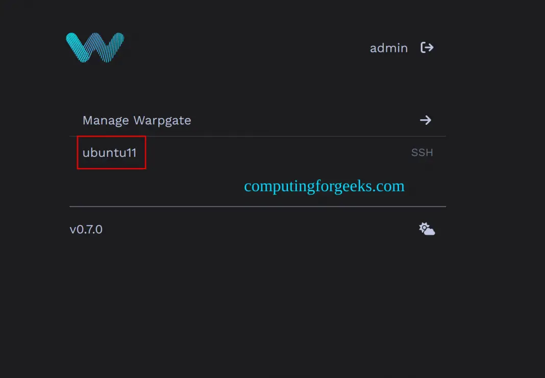 How To Setup SSH and MySQL Bastion Server using Warpgate | ComputingForGeeks