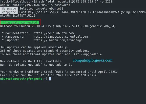 How To Setup SSH and MySQL Bastion Server using Warpgate | ComputingForGeeks