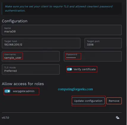 How To Setup SSH and MySQL Bastion Server using Warpgate | ComputingForGeeks