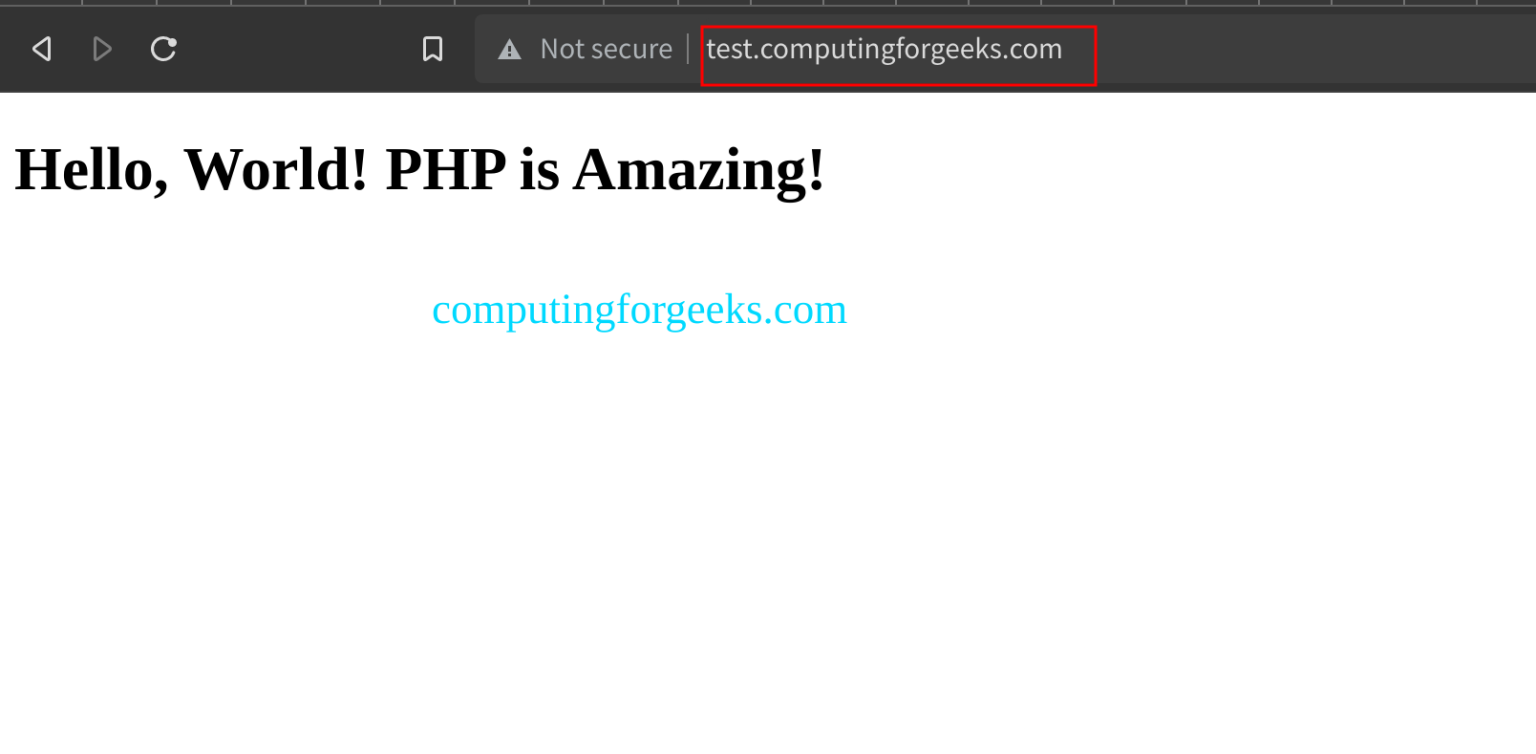 Hosting PHP Applications on Linux with Apache / Nginx Web Server | ComputingForGeeks