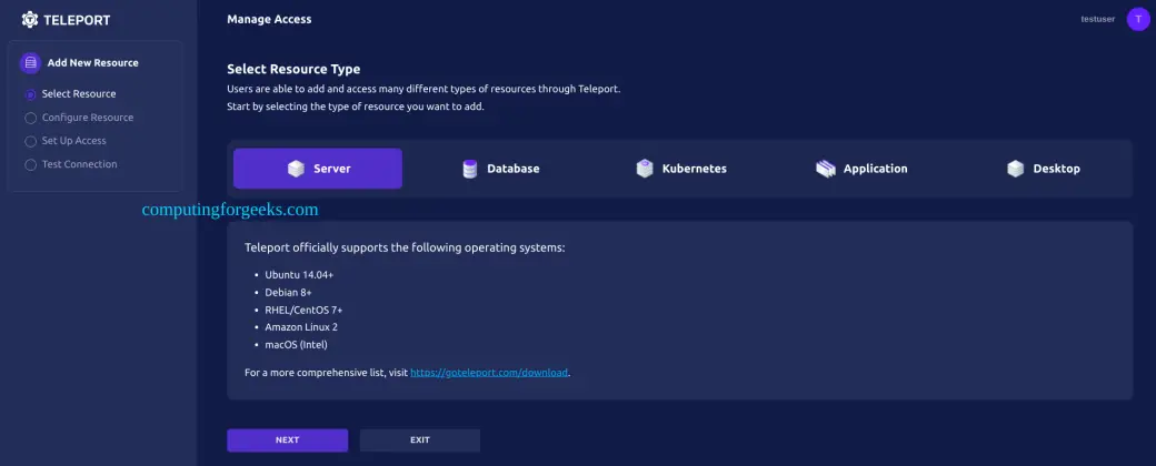 Run Teleport in Docker Container using Docker Compose | ComputingForGeeks