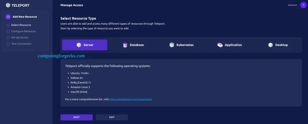 Run Teleport in Docker Container using Docker Compose | ComputingForGeeks