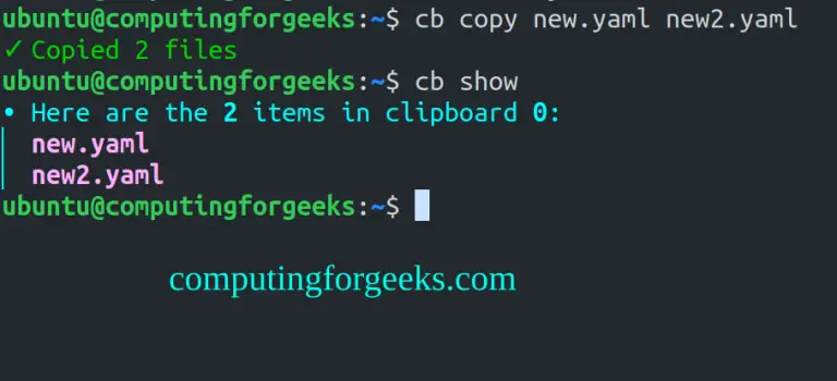 Easy way to cut, copy and paste anything on Linux Terminal | ComputingForGeeks