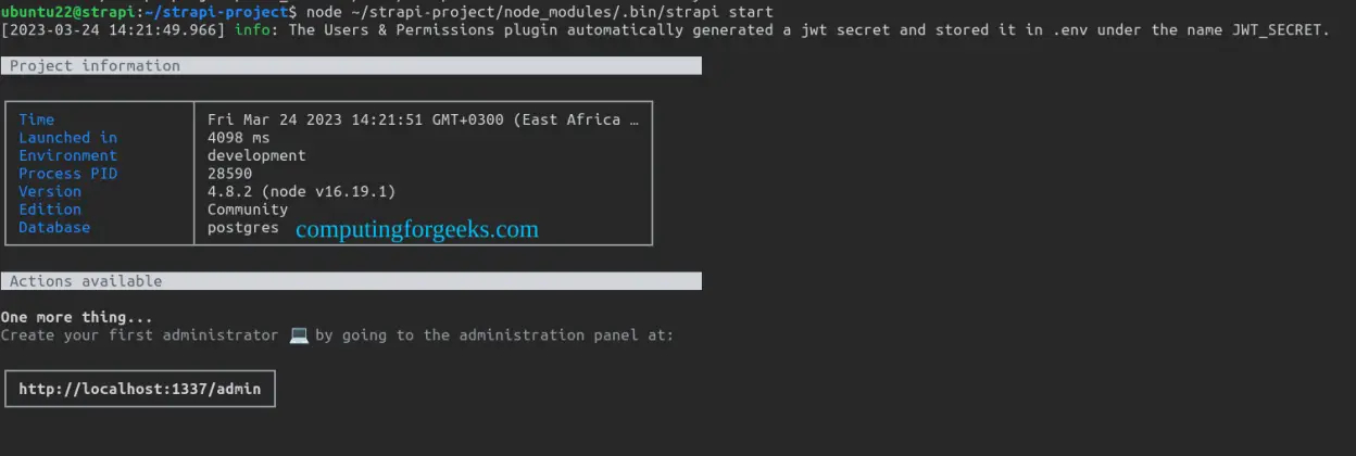 Deploy Strapi App With Seo Plugin On Ubuntu 22 04 Computingforgeeks
