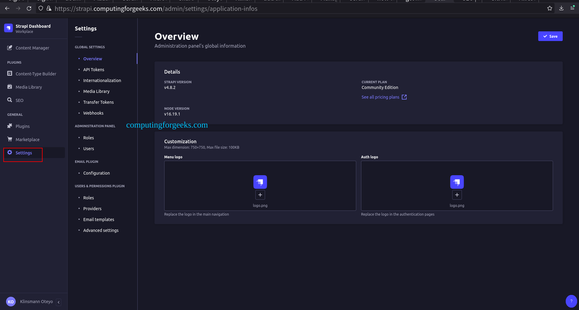 Deploy Strapi App With SEO Plugin on Ubuntu 22.04 | ComputingForGeeks