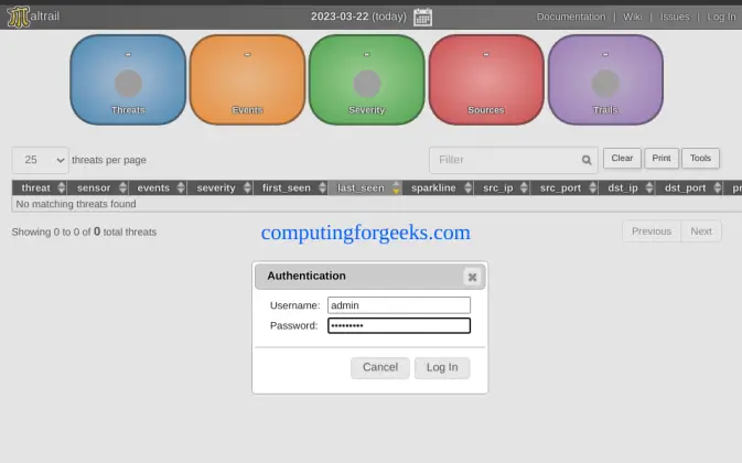 Detect Malicious Traffic In Your Network Using Maltrail Computingforgeeks