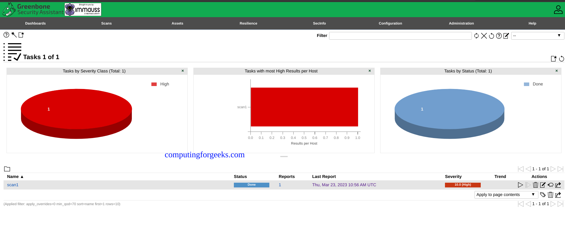 Run Greenbone Vulnerability Management in Docker Container | ComputingForGeeks