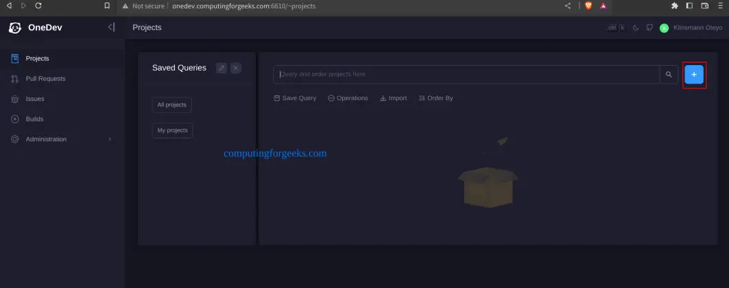 Install And Use Onedev Self Hosted Git Server With Kanban And Cicd