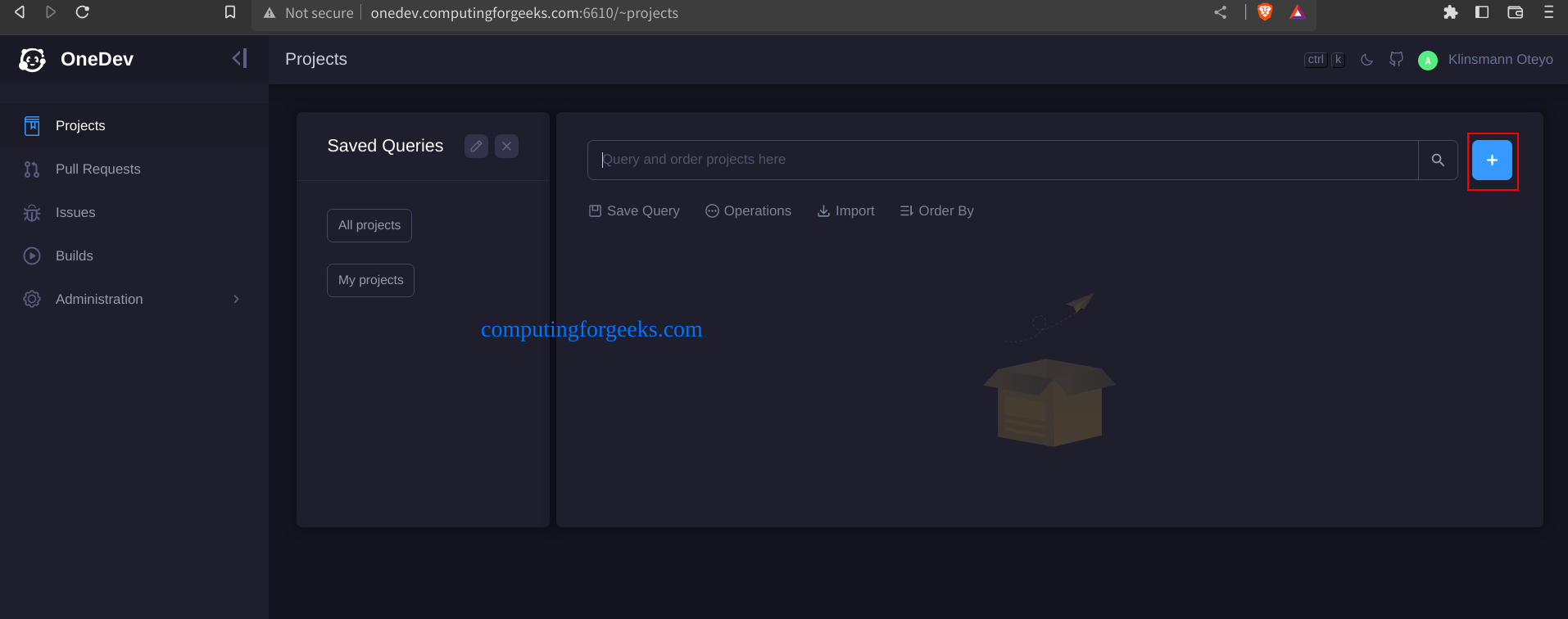 Install And Use Onedev Self Hosted Git Server With Kanban And Cicd