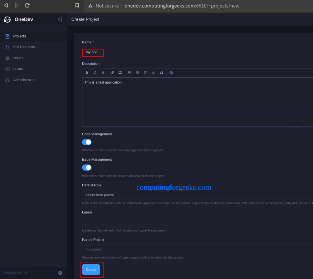 Install and Use OneDev - Self-hosted Git Server with Kanban and CI/CD | ComputingForGeeks