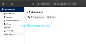 Manage Hyper-V VMs using Hyper-V Manager Web Interface