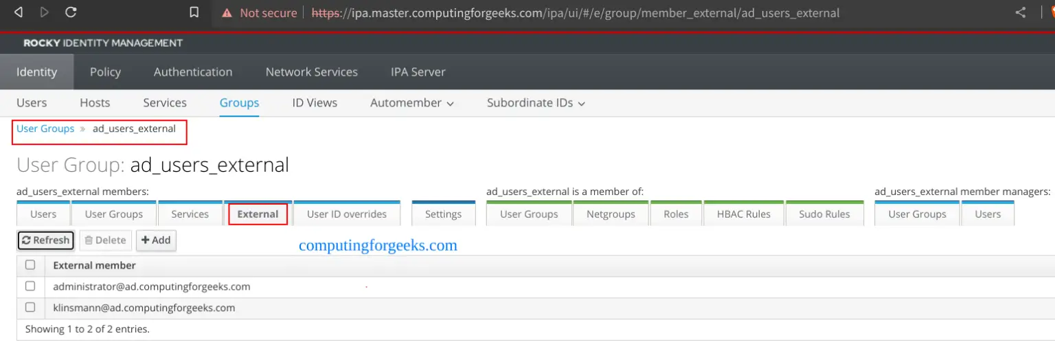 How To Establish Trust between IPA and Active Directory | ComputingForGeeks