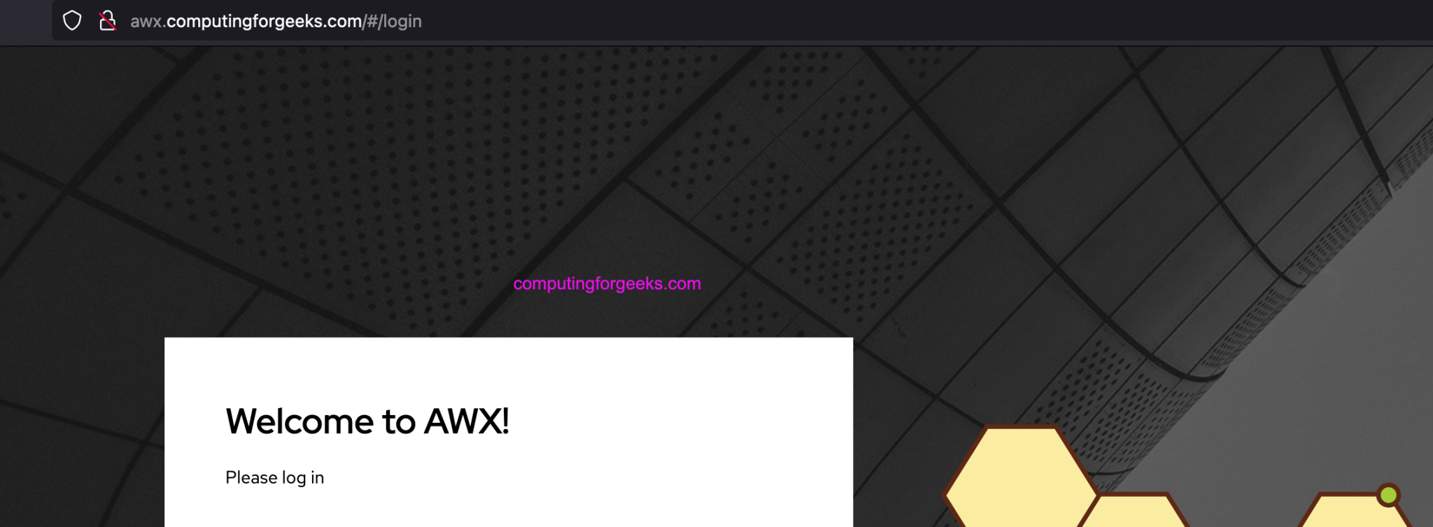 Expose Ansible AWX Service using Traefik Ingress route | ComputingForGeeks