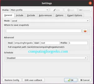 How Backup Files and Folders in Linux using BackInTime Tool | ComputingForGeeks