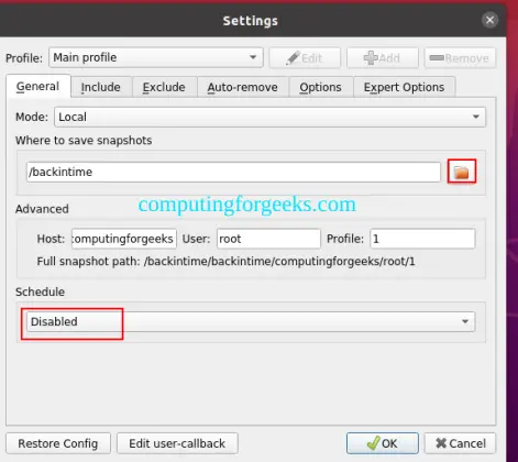 How Backup Files and Folders in Linux using BackInTime Tool ...