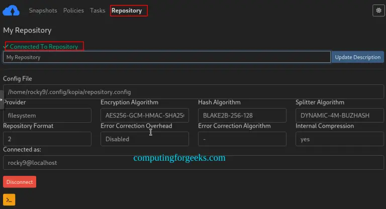 How To Backup Linux and Windows Systems using Kopia | ComputingForGeeks
