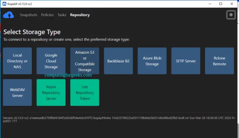 How To Backup Linux and Windows Systems using Kopia | ComputingForGeeks
