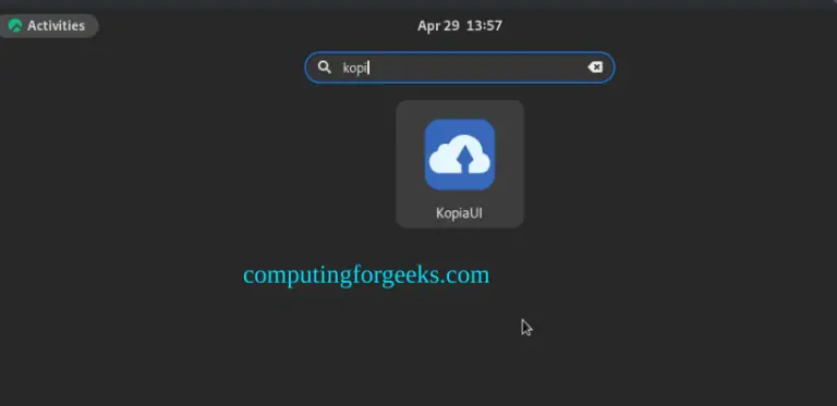 How To Backup Linux And Windows Systems Using Kopia Computingforgeeks