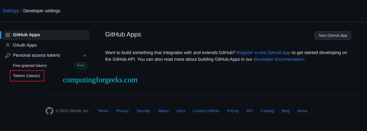 Configure GitHub Container Registry as your Docker Registry | ComputingForGeeks