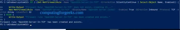 Configure OpenSSH Server on Windows Server 2022 | ComputingForGeeks