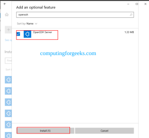 Configure OpenSSH Server on Windows Server 2022 | ComputingForGeeks