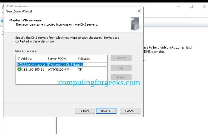 Configure Windows Server 2022 as Secondary DNS Server | ComputingForGeeks
