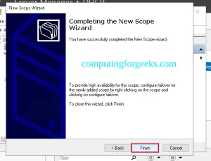 Configure DHCP Server on Windows Server 2022 | ComputingForGeeks