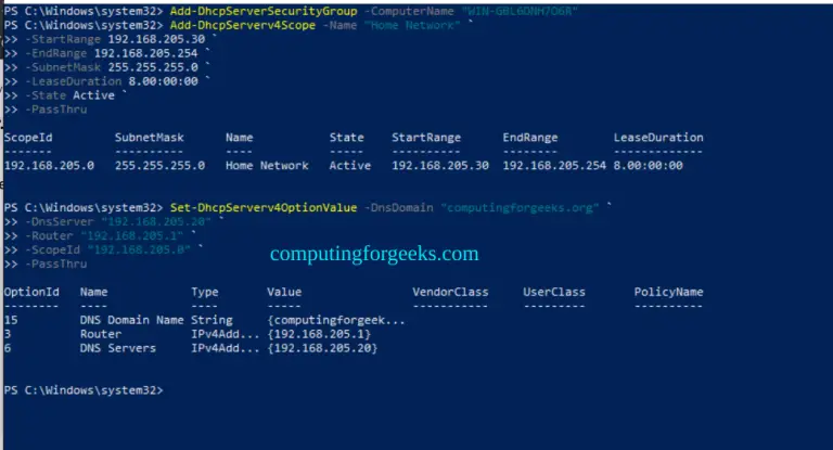 Configure DHCP Server on Windows Server 2022 | ComputingForGeeks