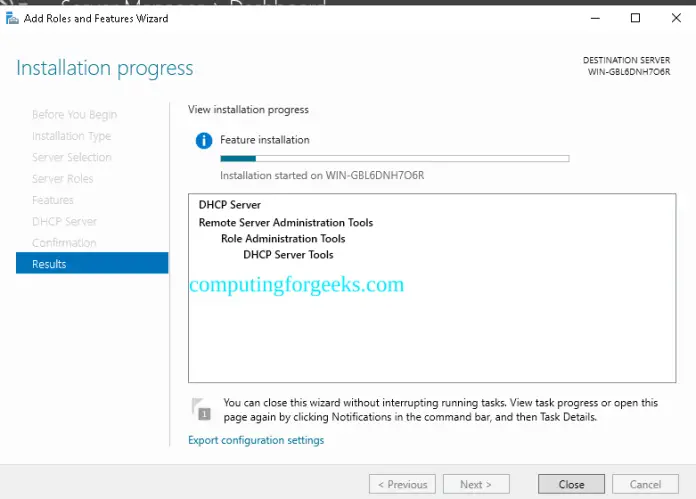 Configure DHCP Server on Windows Server 2022 | ComputingForGeeks