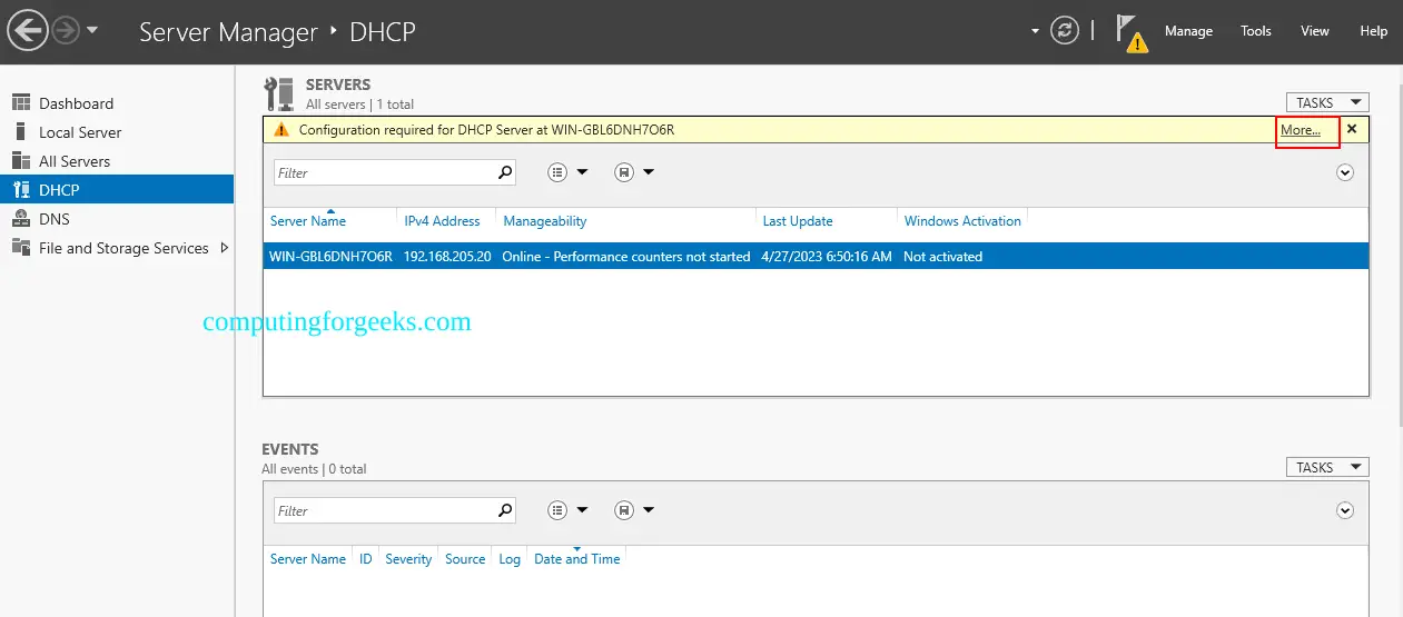 Configure DHCP Server on Windows Server 2022 | ComputingForGeeks