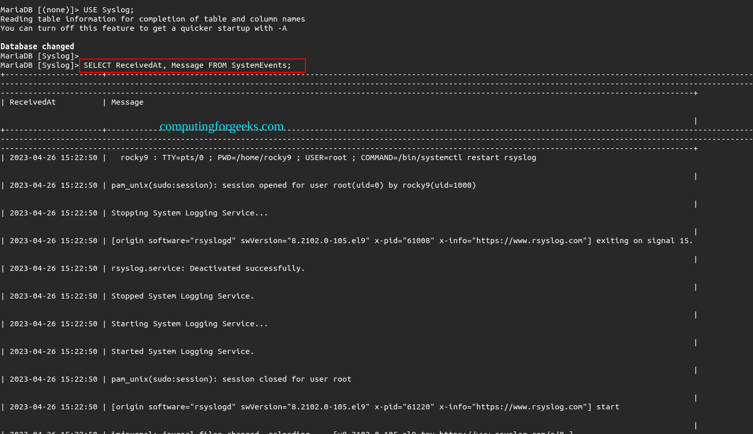 Perform Proper Rsyslog Logs Rotation using logrotate | ComputingForGeeks
