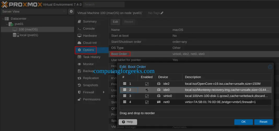 Step by Step Guide For Running macOS on Proxmox VE | ComputingForGeeks