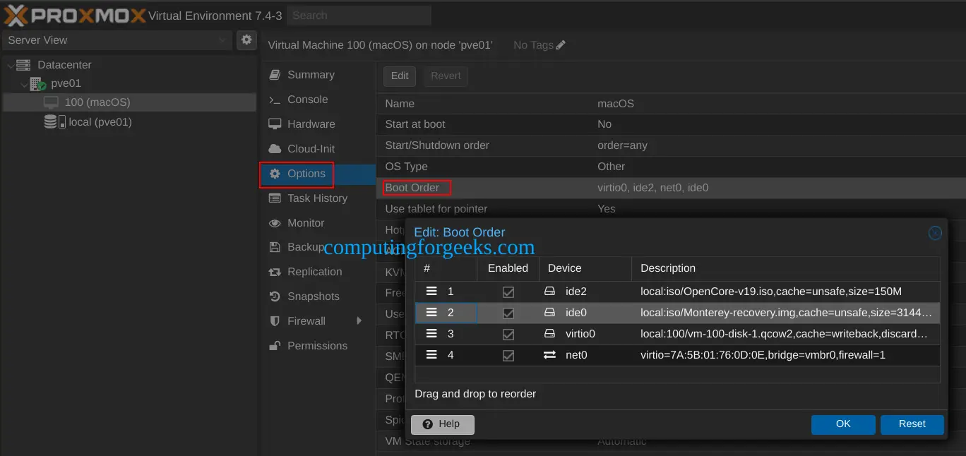 Step by Step Guide For Running macOS on Proxmox VE | ComputingForGeeks