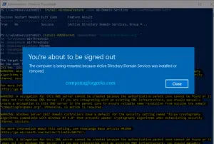 Configure Active Directory Domain Services using PowerShell