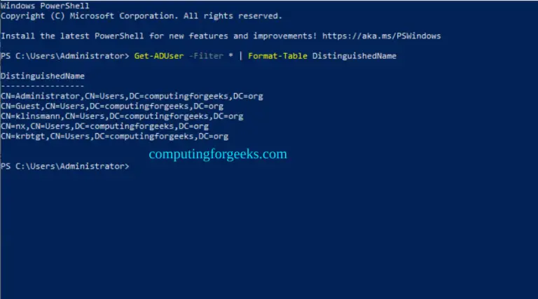 Configure Active Directory Domain Services using PowerShell