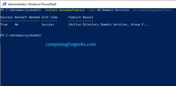 Configure Active Directory Domain Services using PowerShell